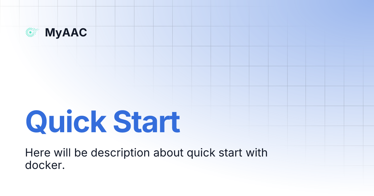 Quick Start | MyAAC